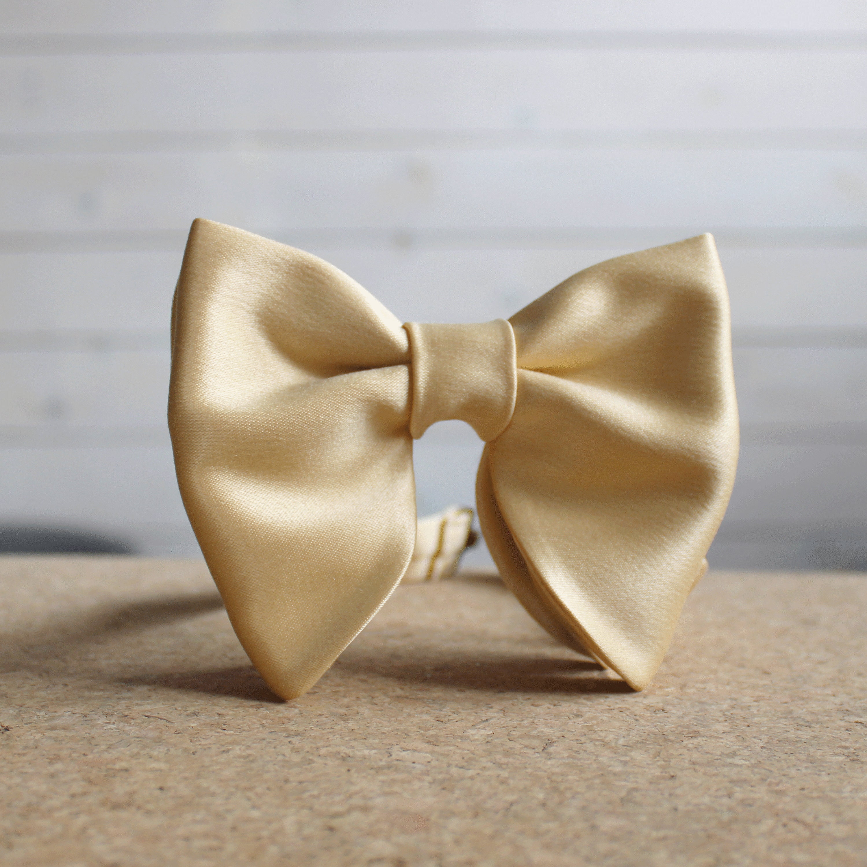 Champagne Gold Man's Oversized Bowtie Wedding Bowtie - Etsy