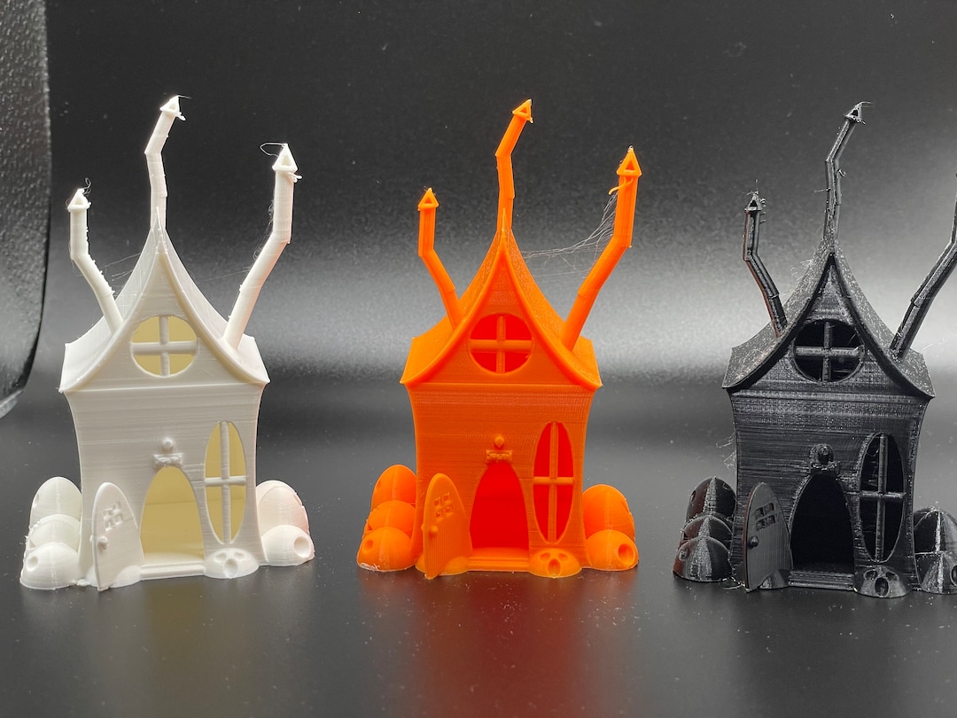 Haunted Houses 3D Printed Haunted House Spooky Houses Halloween ...