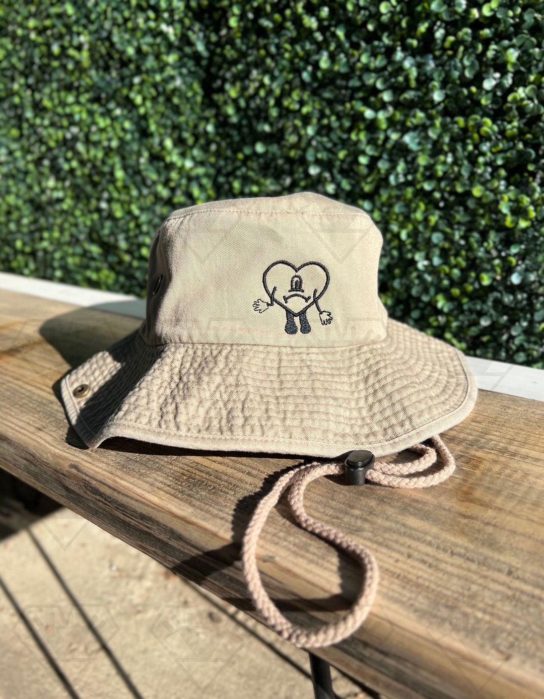 Embroidered Sad Heart Bucket Hat - Etsy