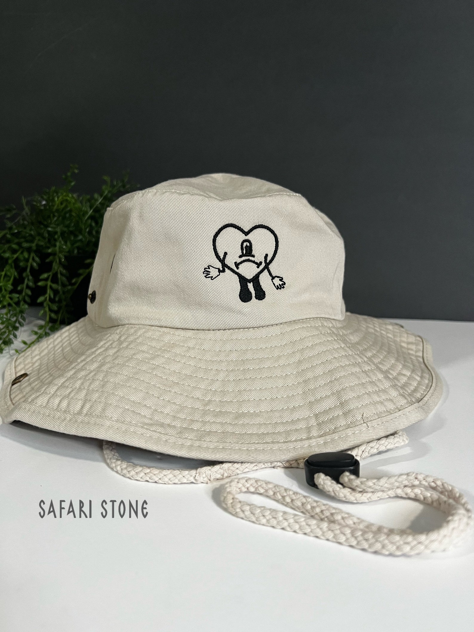 Embroidered Sad Heart Bucket Hat - Etsy UK