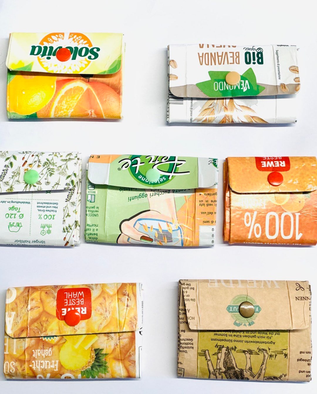 Zero Waste Tetra Pak Recycled Coin Purse BIO Upcycled Pouch Hand Made ...