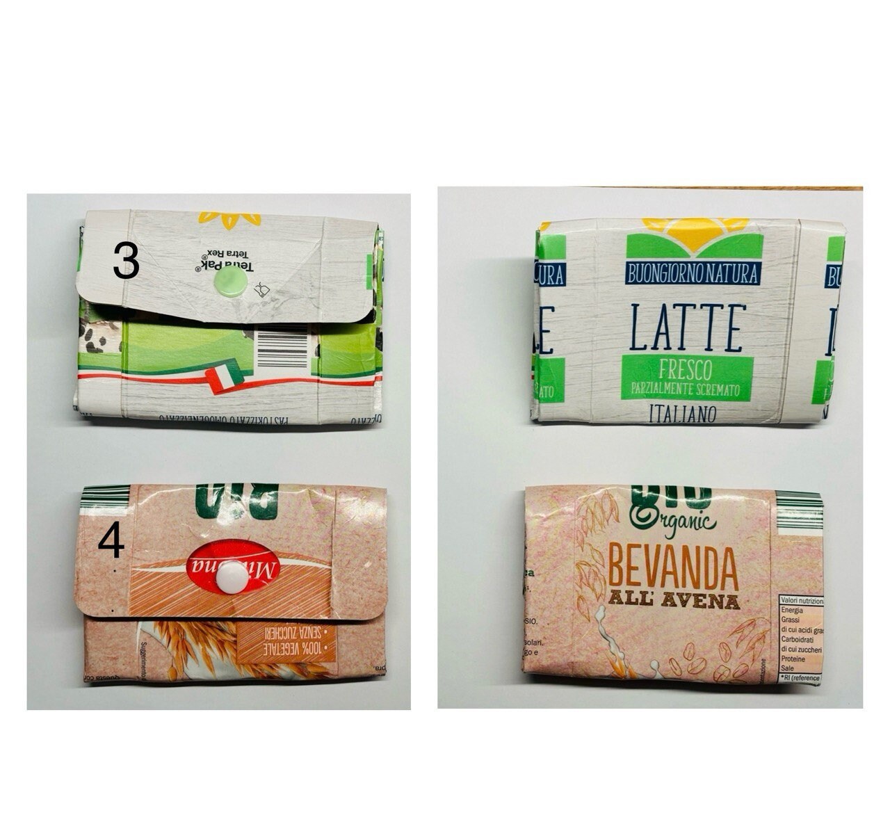 Zero Waste Tetra Pak Recycled Coin Purse BIO Upcycled Pouch Hand Made ...