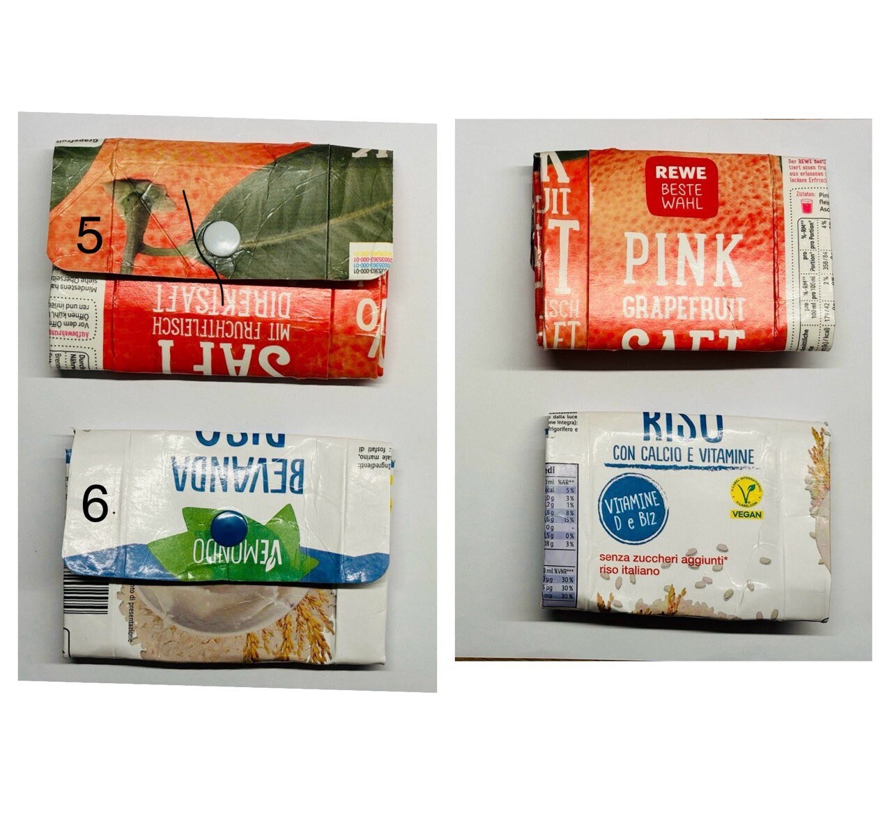 Zero Waste Tetra Pak Recycled Coin Purse BIO Upcycled Pouch Hand Made ...