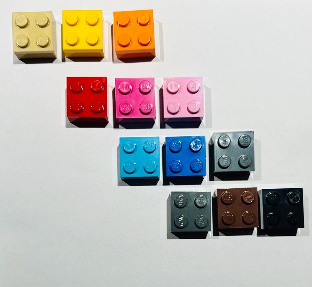 Upcycled LEGO Square Magnets Colorful Eco-friendly Fridge Magnets Lego ...