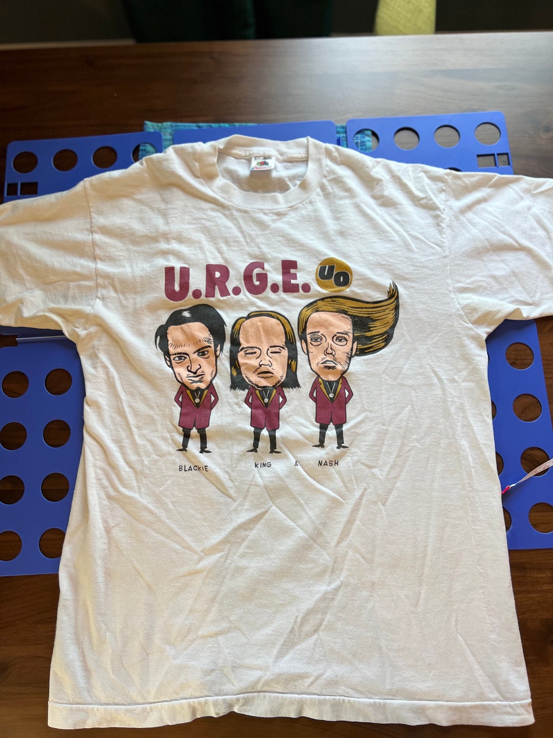 Vintage 90's Urge Overkill Band Tee Sz L Daniel Clowes Art FOTL Tag ...