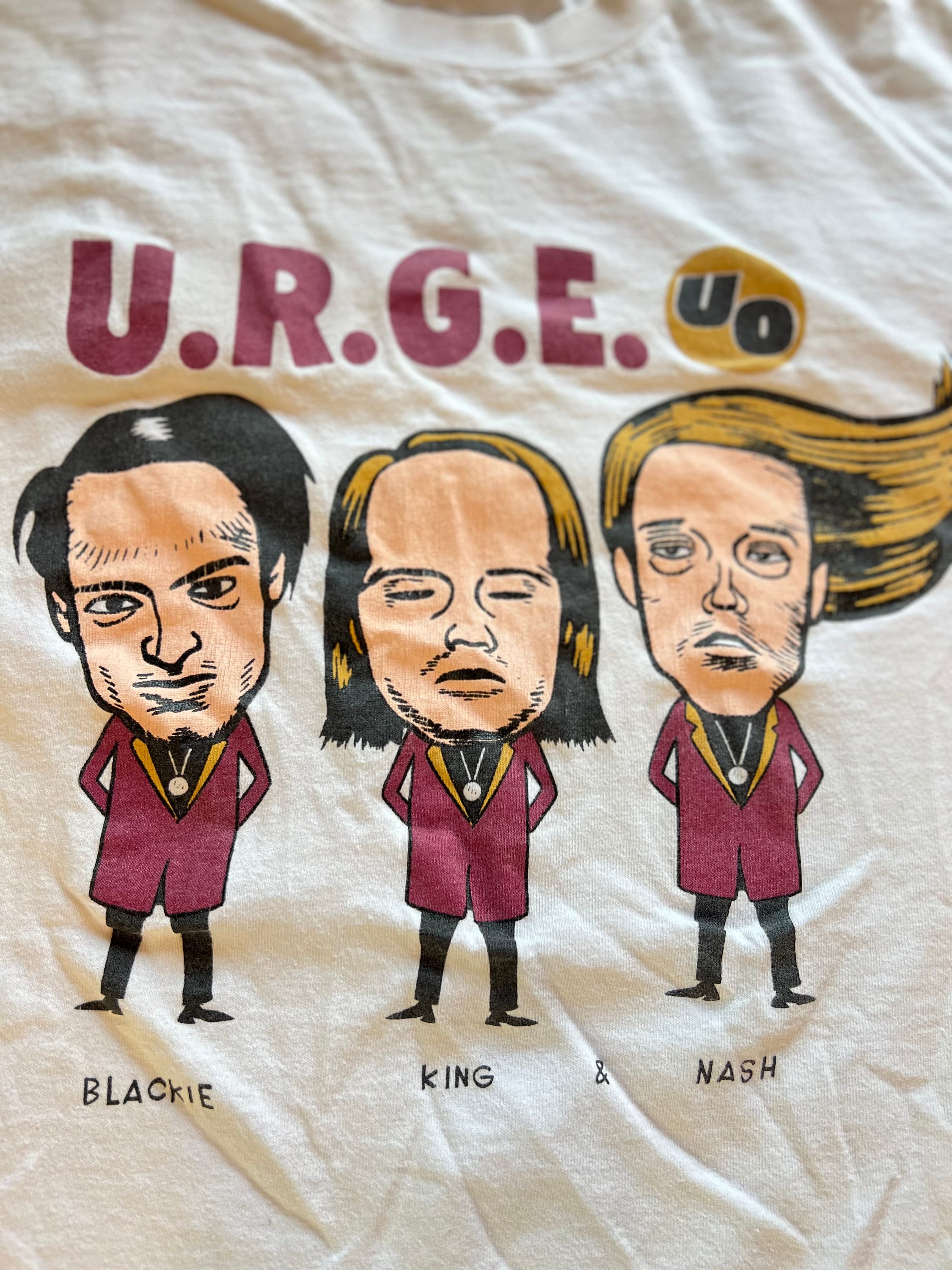 Vintage 90's Urge Overkill Band Tee Sz L Daniel Clowes Art FOTL Tag ...