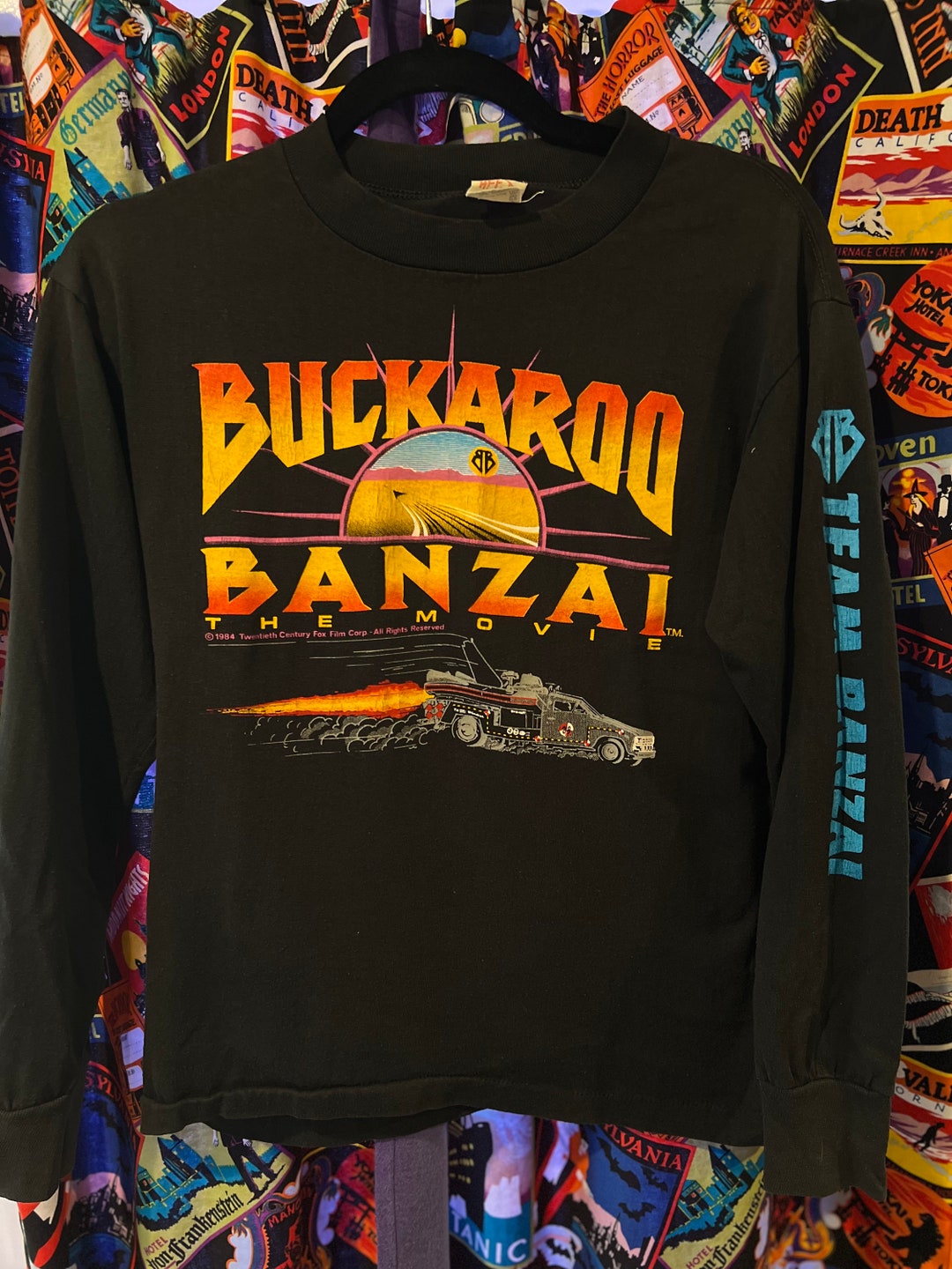 Vintage Buckaroo Banzai Long Sleeve Movie Promo T-shirt Cult Film 1984 ...