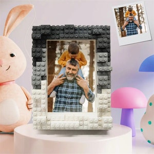 Personalized Building Brick Gradient, Picture Frame Diy Building Block ...