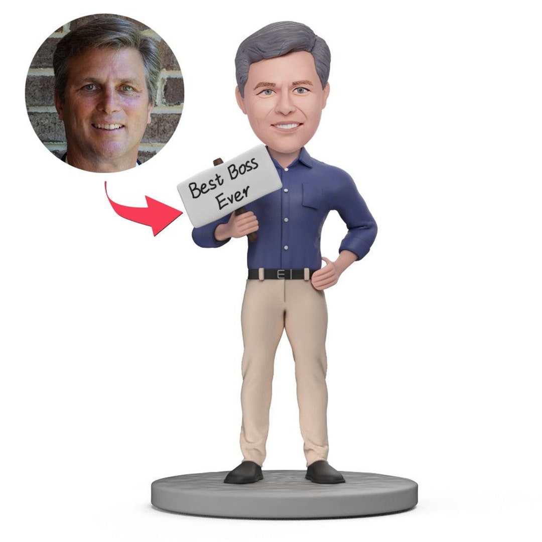 Personalized Office Gift, Custom Bobblehead for Boss Male, Personalized ...