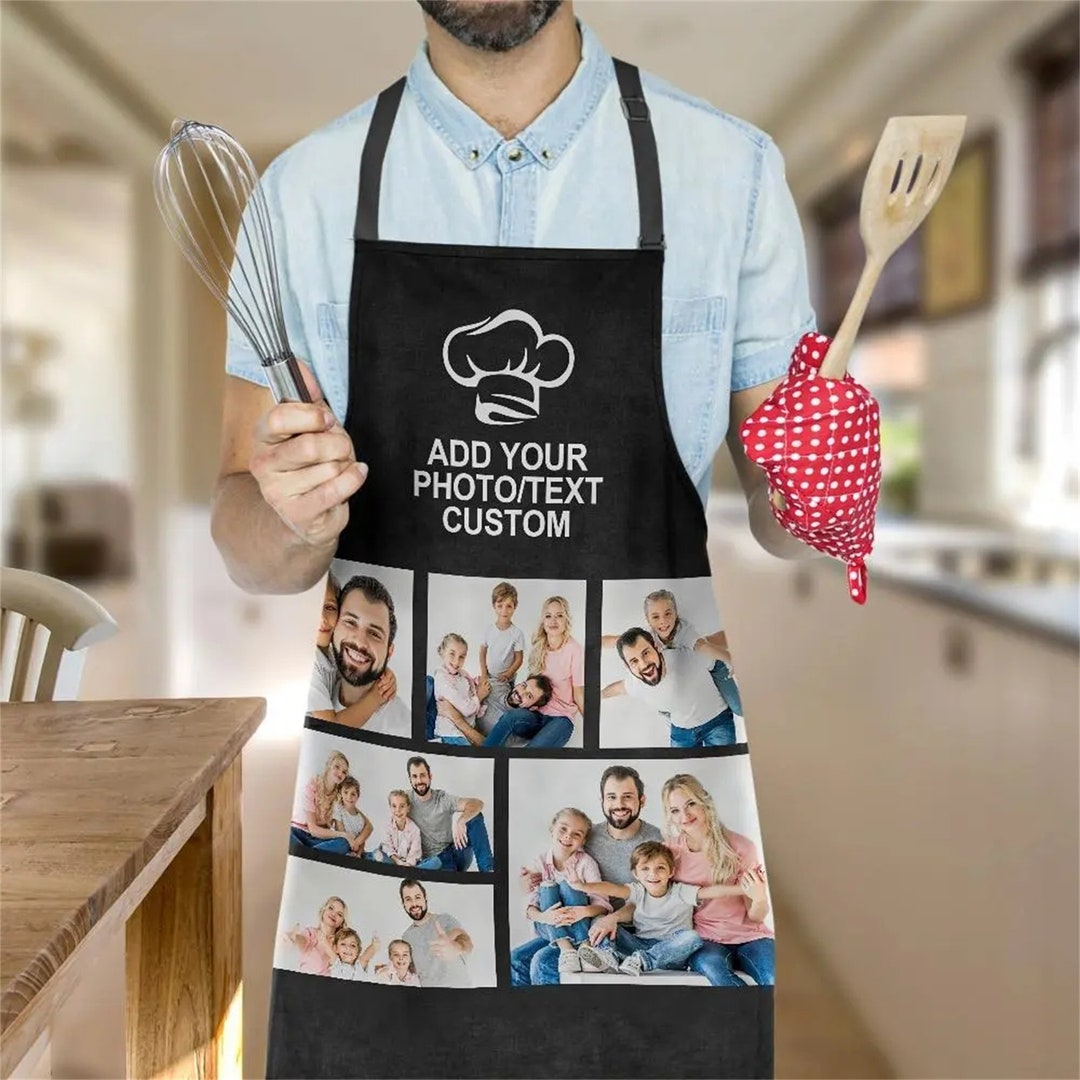 Custom Photo Apron, Custom Name Apron, Personalized Kitchen Gifts ...