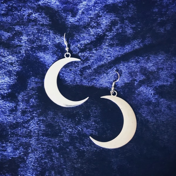 Moon Earrings - Etsy