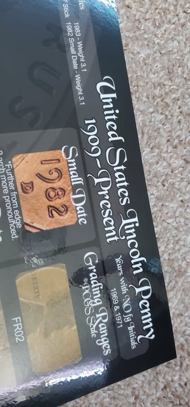 US Penny Chart for Errors Made by Numisgod | Etsy