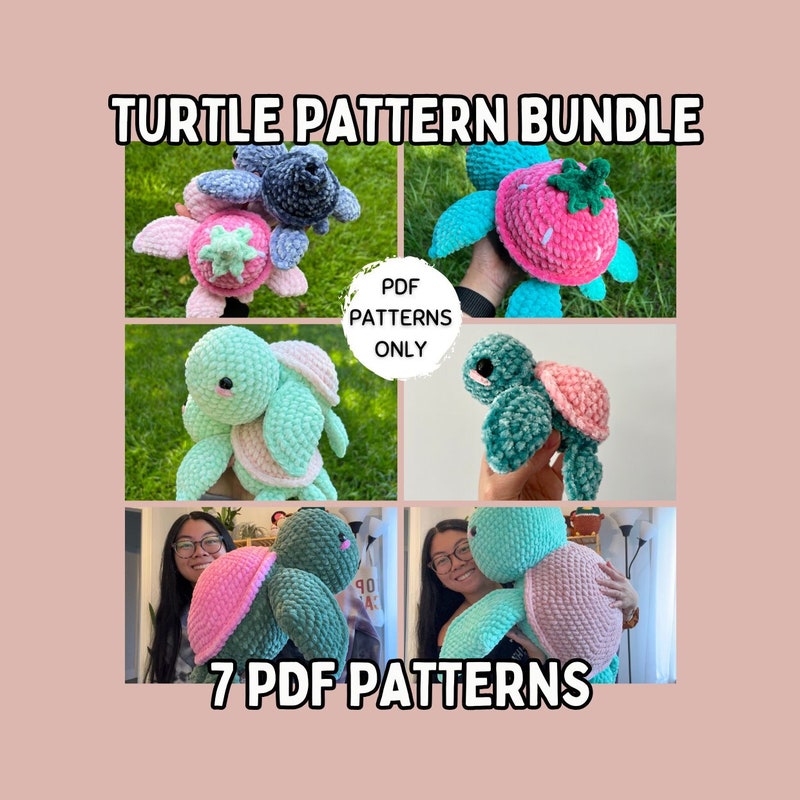 Turtle Plush Pattern - Etsy