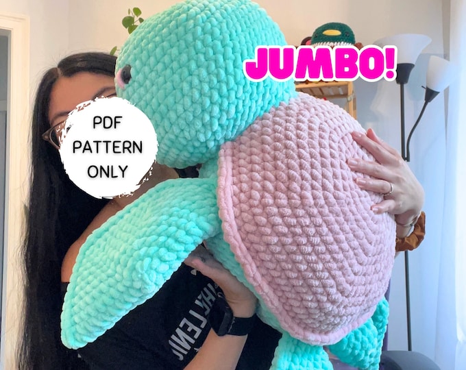Big Crochet Turtle Plushie, Amigurumi Turtle, Crochet Plush - Etsy