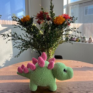 Stegosaurus Crochet Pattern Standing Dinosaur Pattern Amigurumi Cute ...