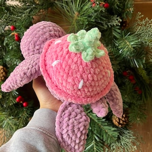 Crochet Strawberry Turtle Pattern PDF Download Beginner Friendly ...