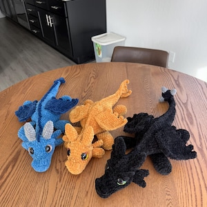 Crochet Dragon Pattern Morningstartail Feathertail Daggertail 2-in-1 ...