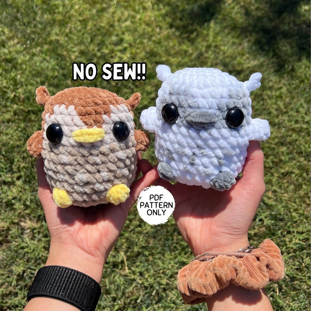 Crochet Baby Owl Pattern NO SEW Mini Owl Bird Owls Stuffed Animal ...