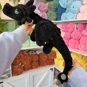 Crochet Dragon Pattern Morningstartail Feathertail Daggertail 2-in-1 ...