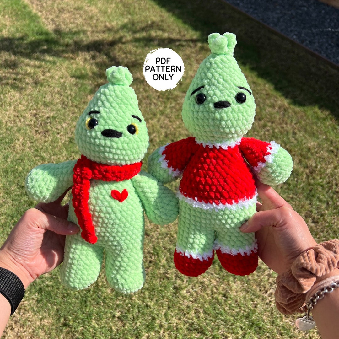Green Meanie Crochet Pattern LOW SEW 2 Styles Included Amigurumi PDF ...