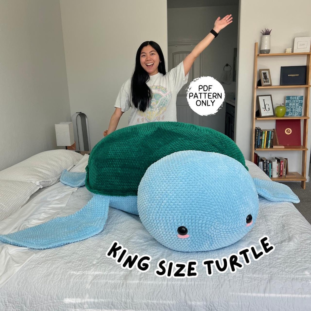 Crochet King Size Turtle Pattern PDF Download Extra Large Jumbo King ...