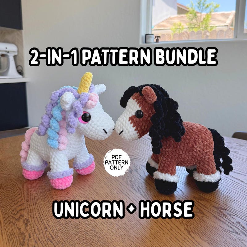 Crocheted Pony Patterns - Etsy