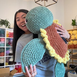 Crochet Jumbo Turtle (human Size) Pattern PDF Download Extra Large ...