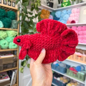 Crochet Betta Fish Pattern NO SEW Fish Pet Goldfish Download Amigurumi ...