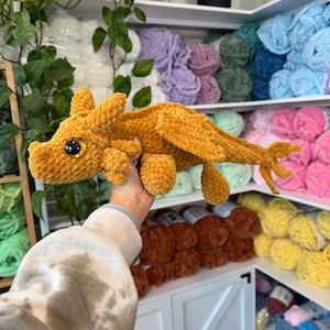 Crochet Dragon Pattern Morningstartail Feathertail Daggertail 2-in-1 ...