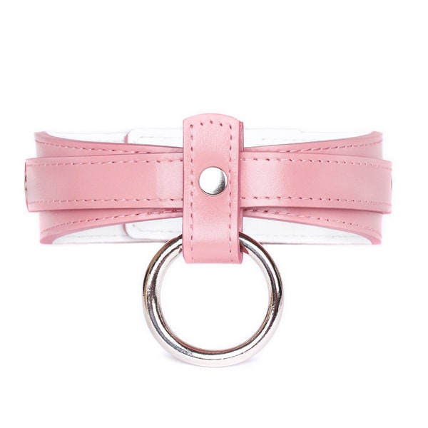Pink Bondage Collar - Etsy