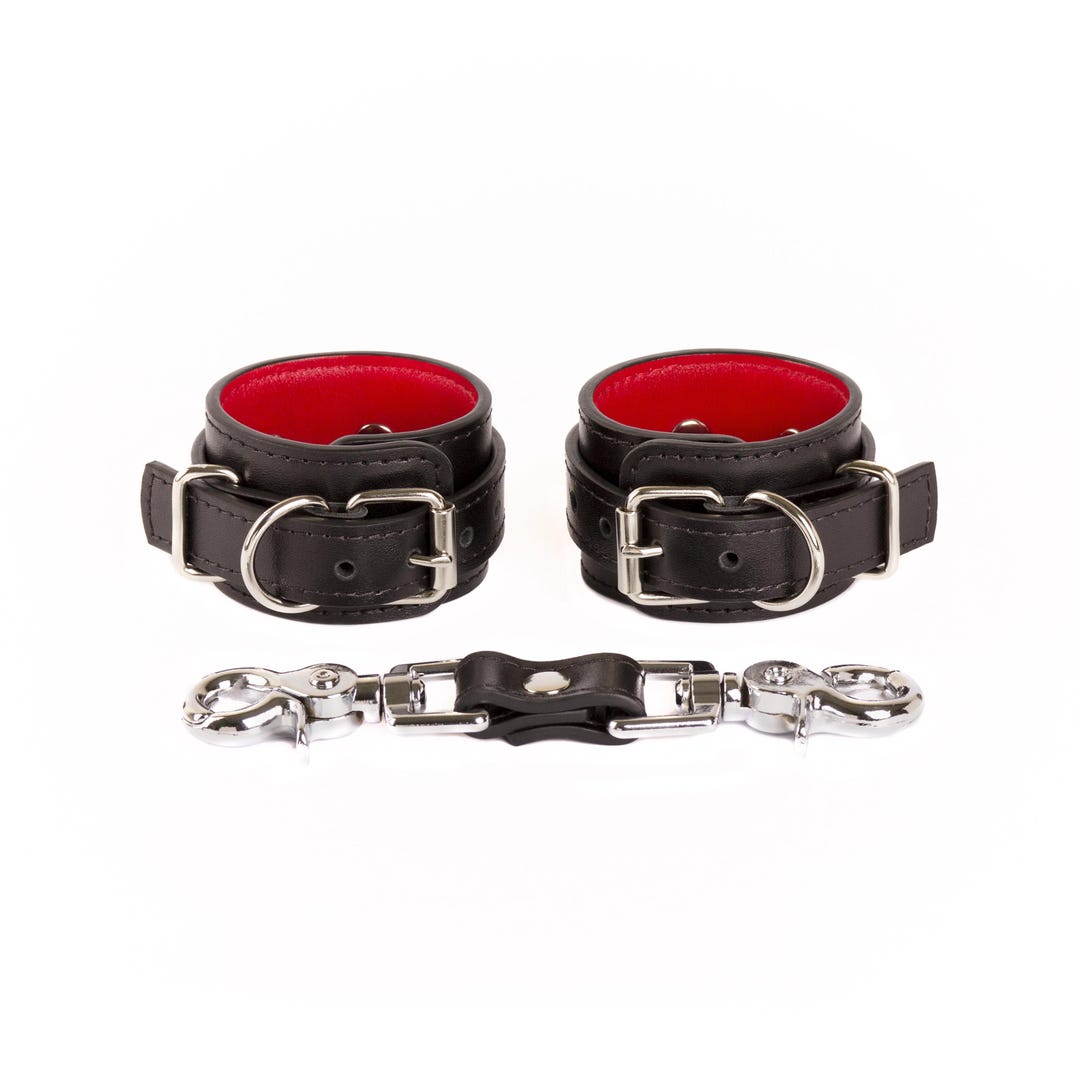 Handmade Leather Cuffs Set, Wrist Hand Ankle Cuffs Handcuffs for Man ...
