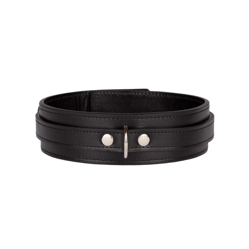 Handmade Custom Premium Leather Choker Collar With Silver High-quality ...