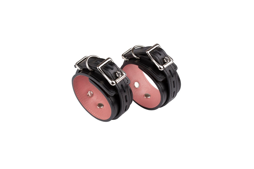 Customized Luxury Hand Ankle Restraints Cuffs Red Leather Set Kit (792 ...