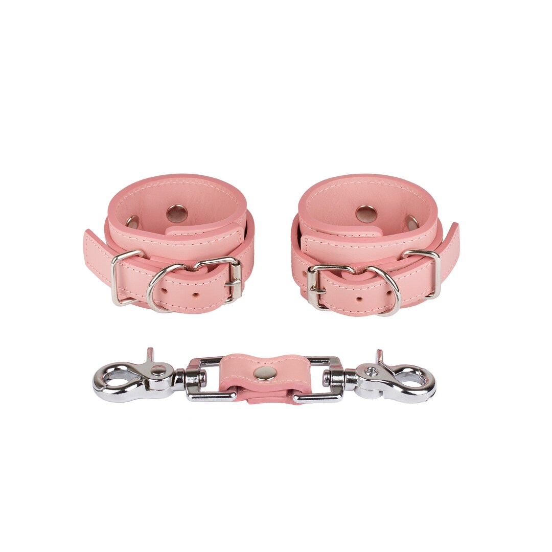 Custom BDSM Restraints Red Leather Handcuffs for Men & Women 792 Color ...