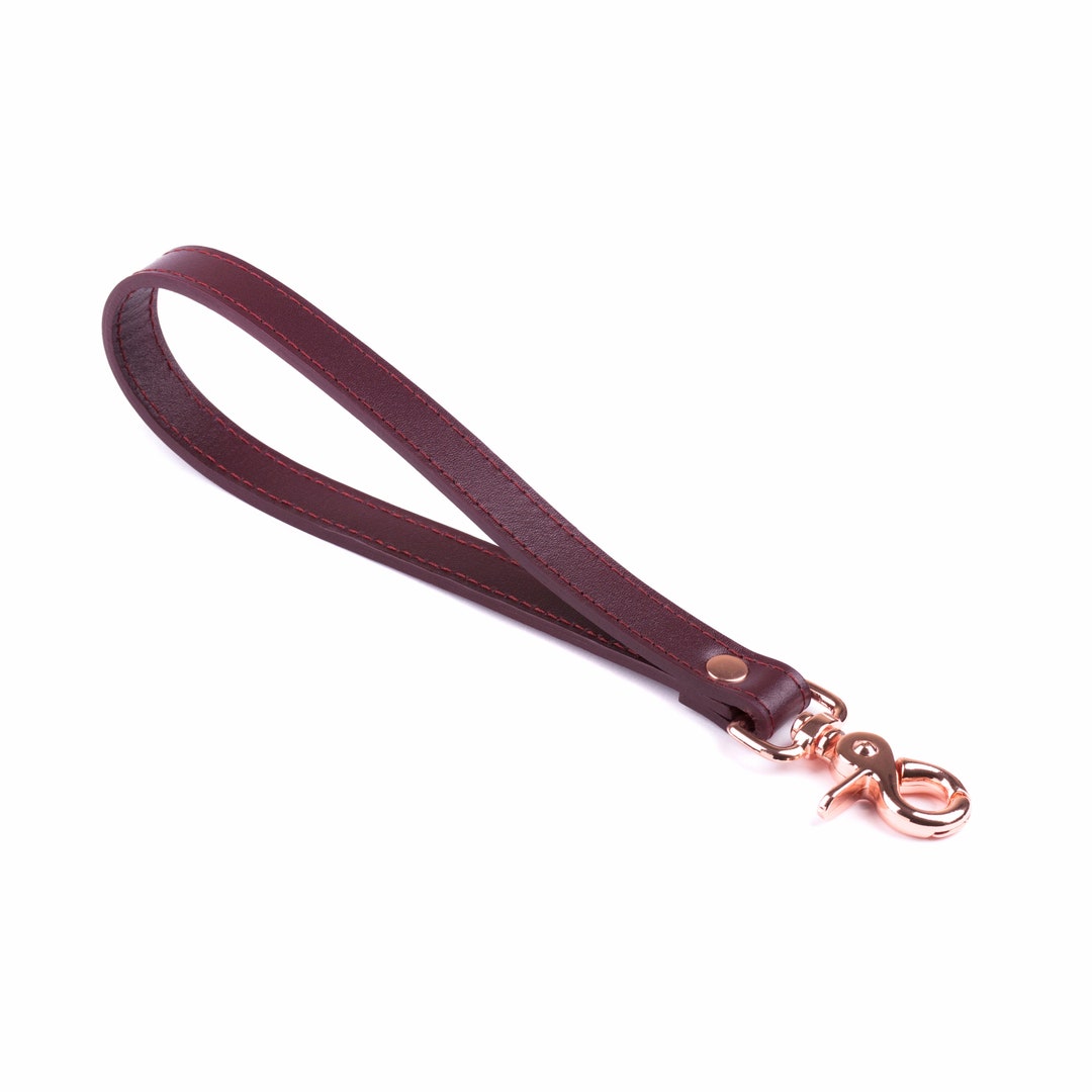 Handmade Bordo Leather Human Pet Short Leather Leash(72 Color ...