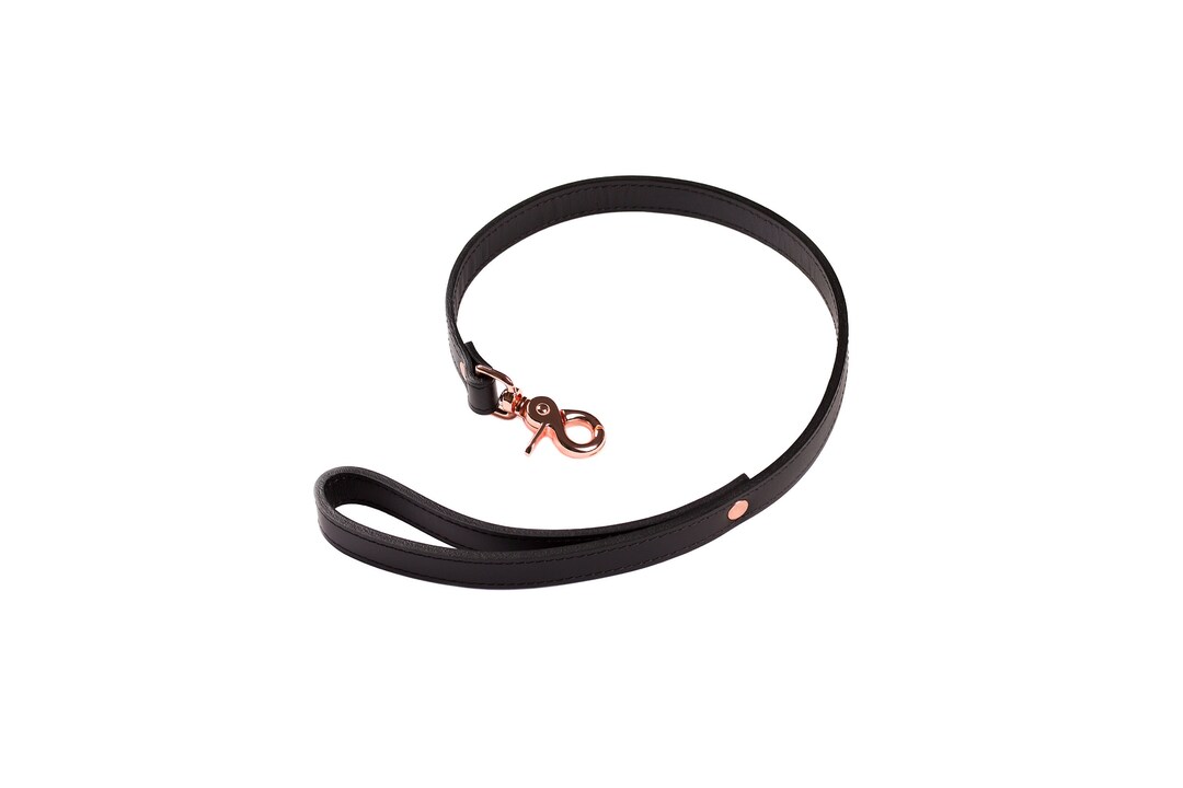 Handmade Black Long Leather Human Pet Leash (72 Color Variations ...