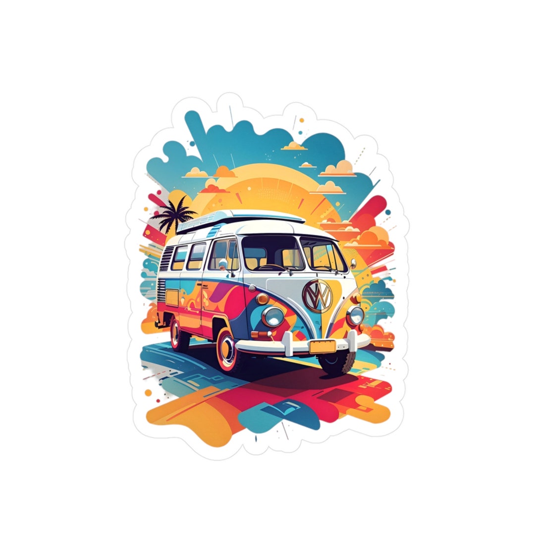 VW Bus Vinyl Decals - Etsy