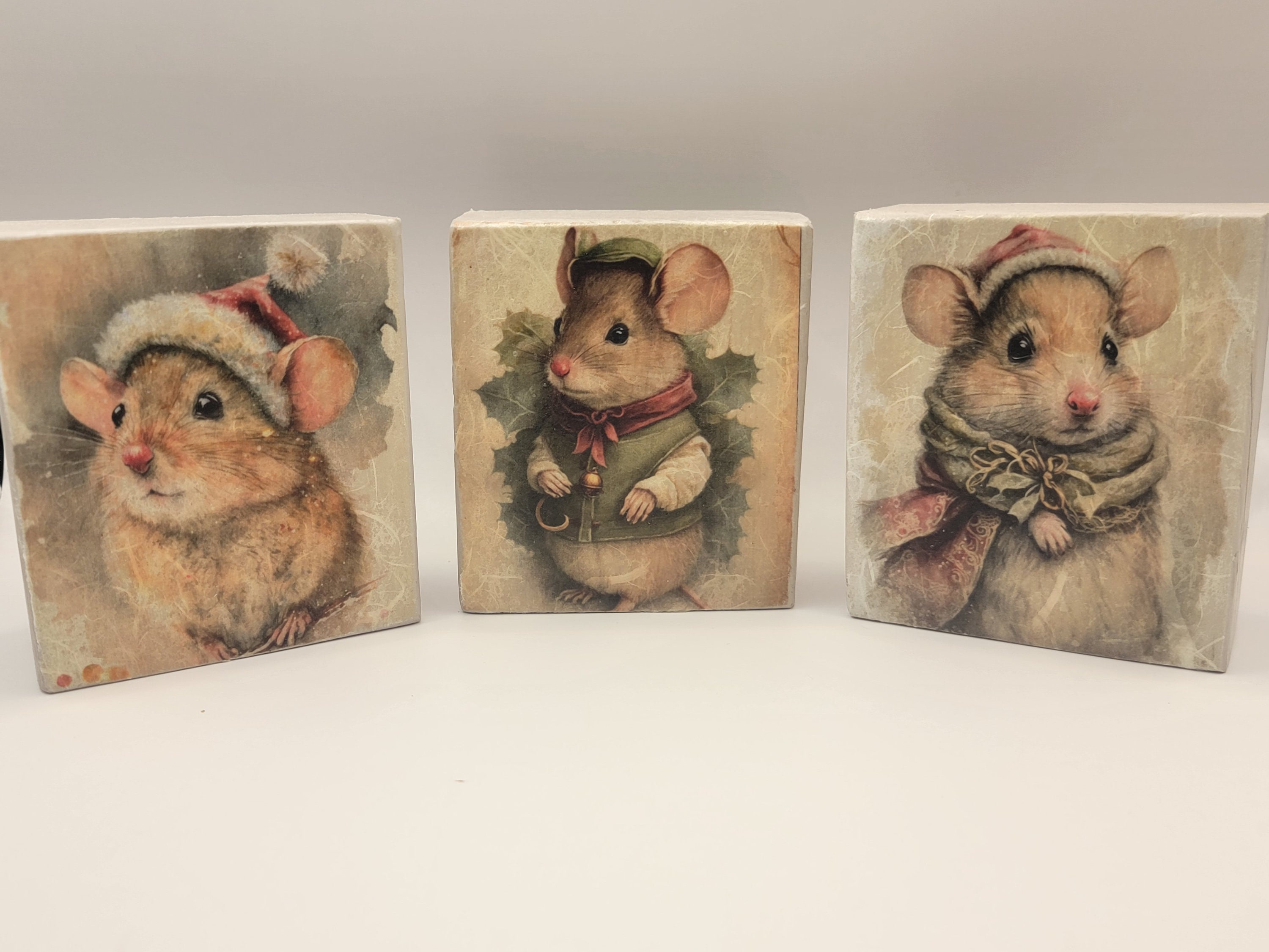 Cute Mouse Handmade Decoupaged Home Decor - Etsy