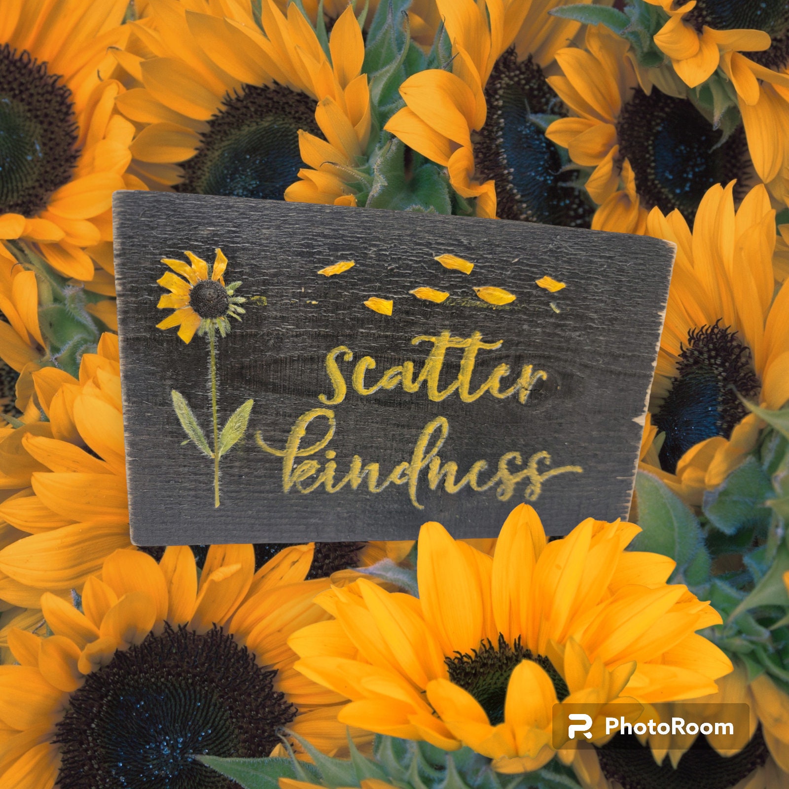 Beautiful Pressed Flower Stenciled Sign - Etsy