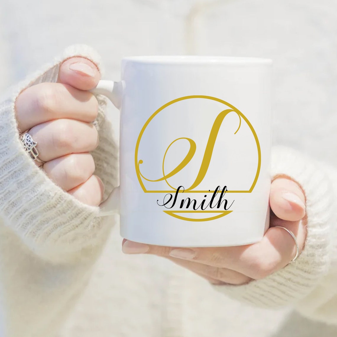 Split Monogram SVG Split Monogram Frame Alphabet Last Name - Etsy