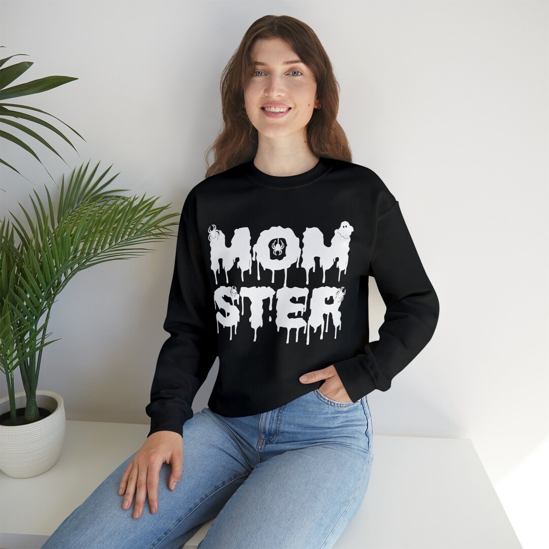 Halloween Momster Sweatshirt: Spooky Fall Crewneck - Etsy