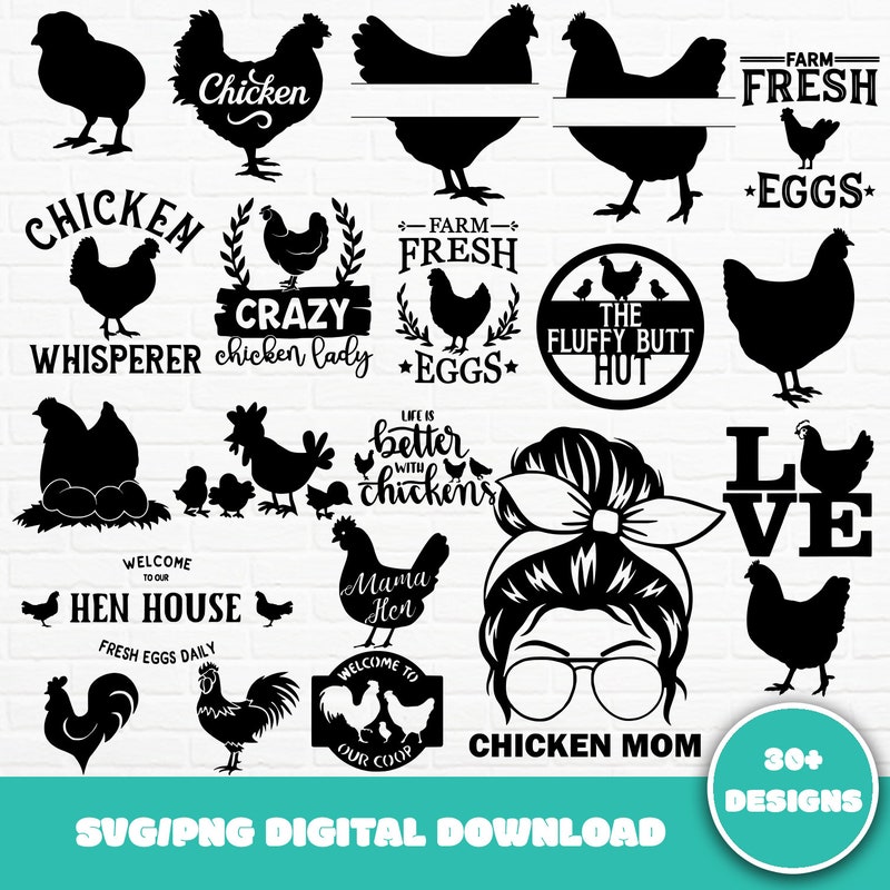 Chicken Svg - Etsy