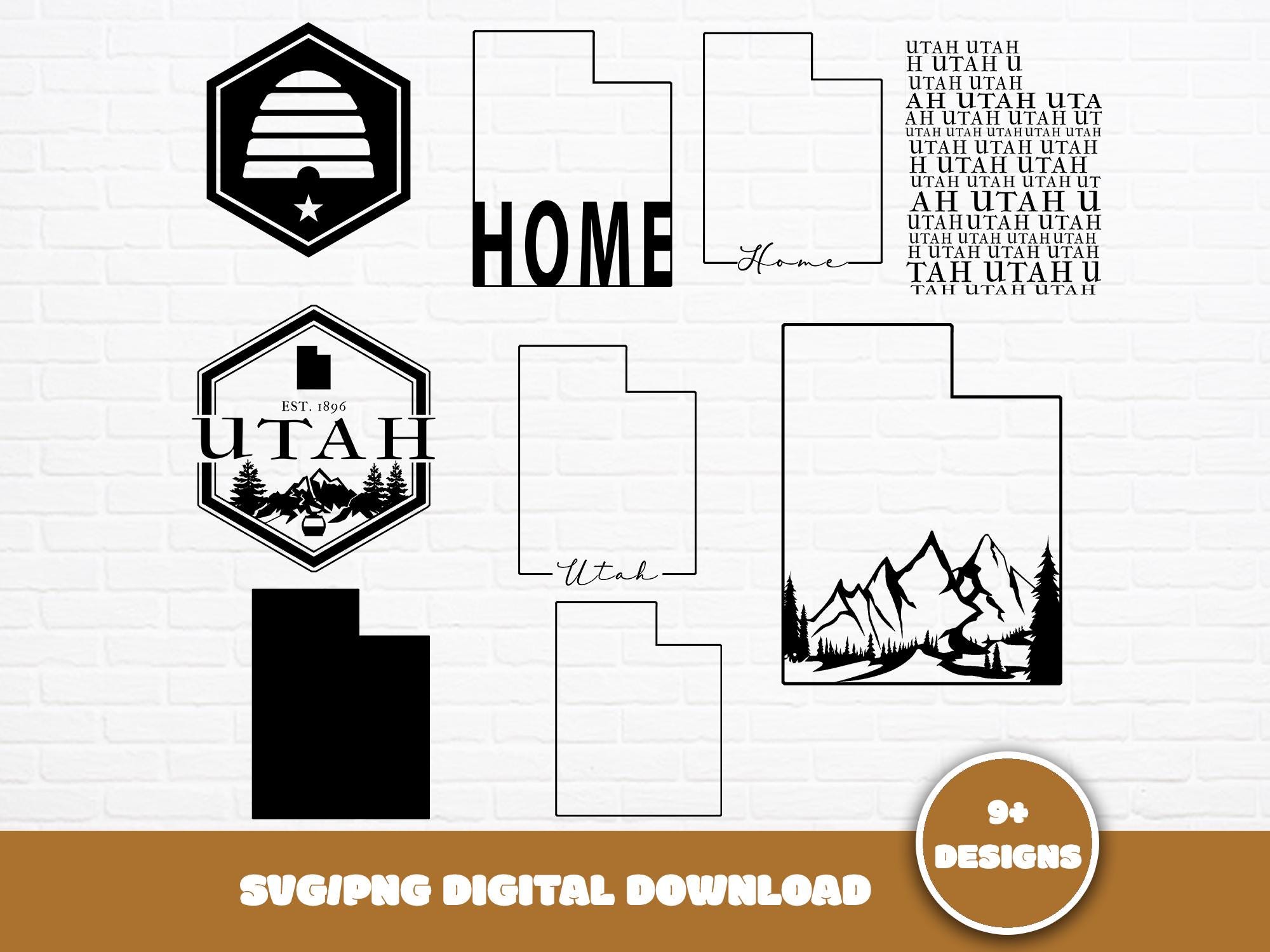 Utah SVG Bundle: State Outline, Salt Lake City (digital Download) - Etsy