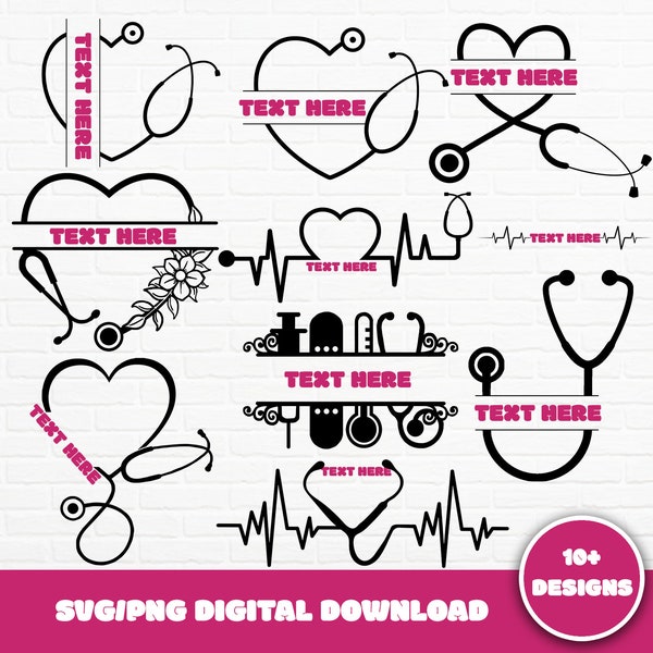 Stethoscope Svg - Etsy