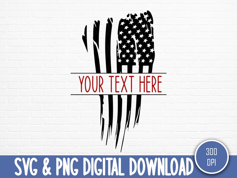 American Flag SVG Flag Monogram Svg Distressed American Flag - Etsy