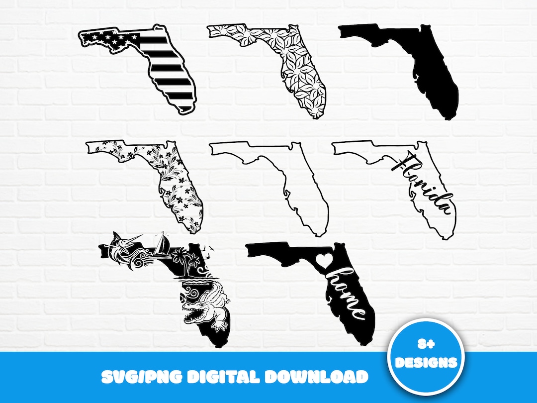 Buy Florida State SVG Bundle, Florida SVG, Florida Home SVG, Florida ...