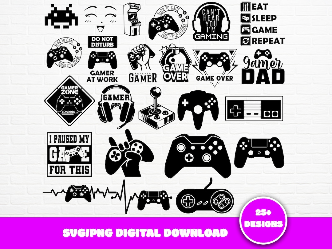 Gamer SVG Bundle Video Game SVG Bundle Gaming SVG Funny - Etsy UK