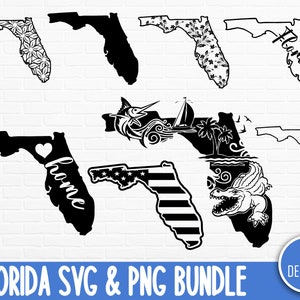Florida State SVG Bundle, Florida SVG, Florida Home SVG, Florida ...