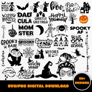 Halloween SVG Bundle, Halloween SVG, Witch SVG, Ghost Svg, Pumpkin Svg ...