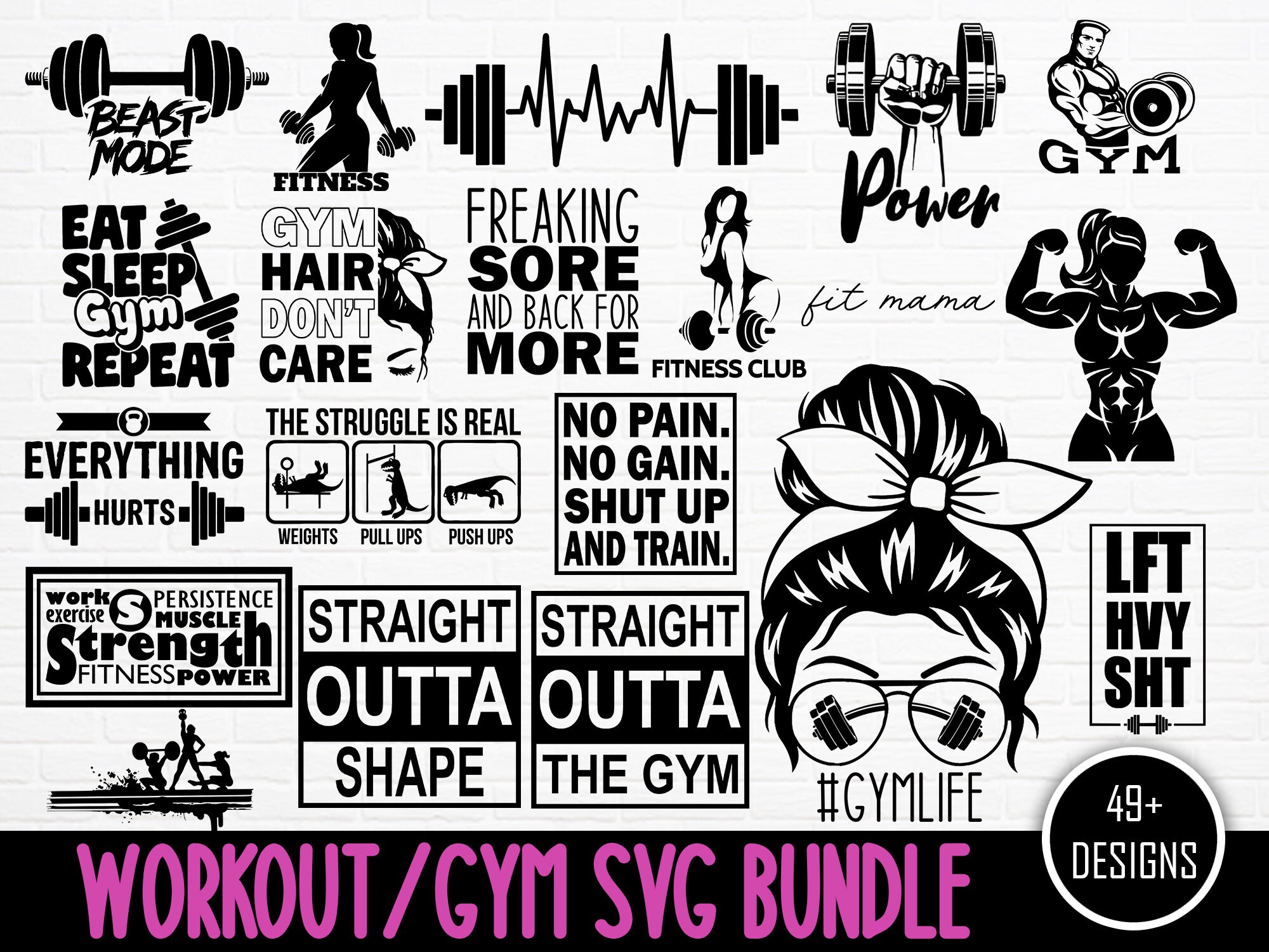 Workout SVG Bundle Gym SVG Bundle Fitness SVG Exercise Svg - Etsy Australia